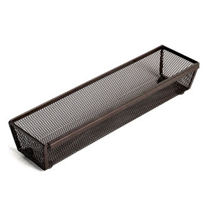 Smart Design Drawer Organizer - (12 x 3 Inch) - Steel Mesh Mesh - w ...